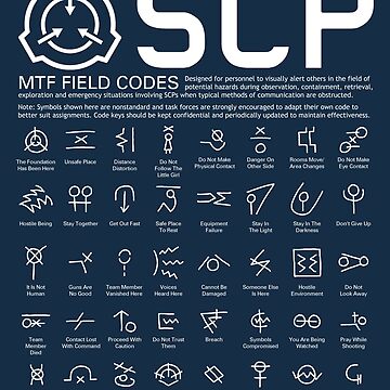"SCP MTF Field Codes by ToadKing07" Canvas Print for Sale by ...