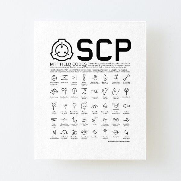 "SCP MTF Field Codes by ToadKing07" Mounted Print for Sale by ...