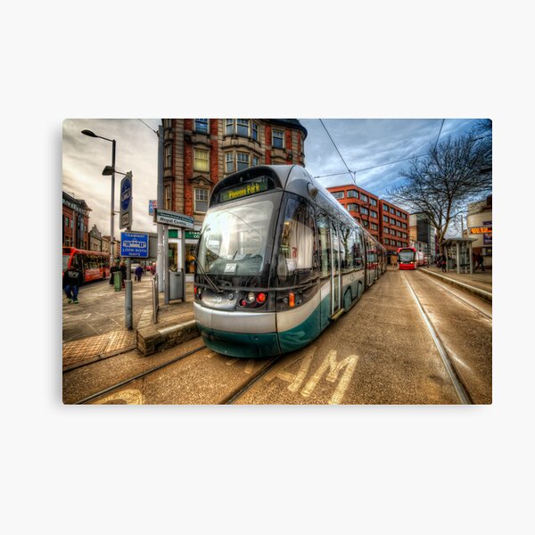 "Nottingham Tram" Canvas Print by spectrumcry | Redbubble