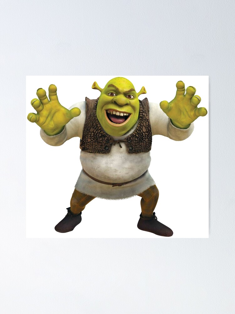 "beautiful Shrek attack" Poster by cecily-white | Redbubble