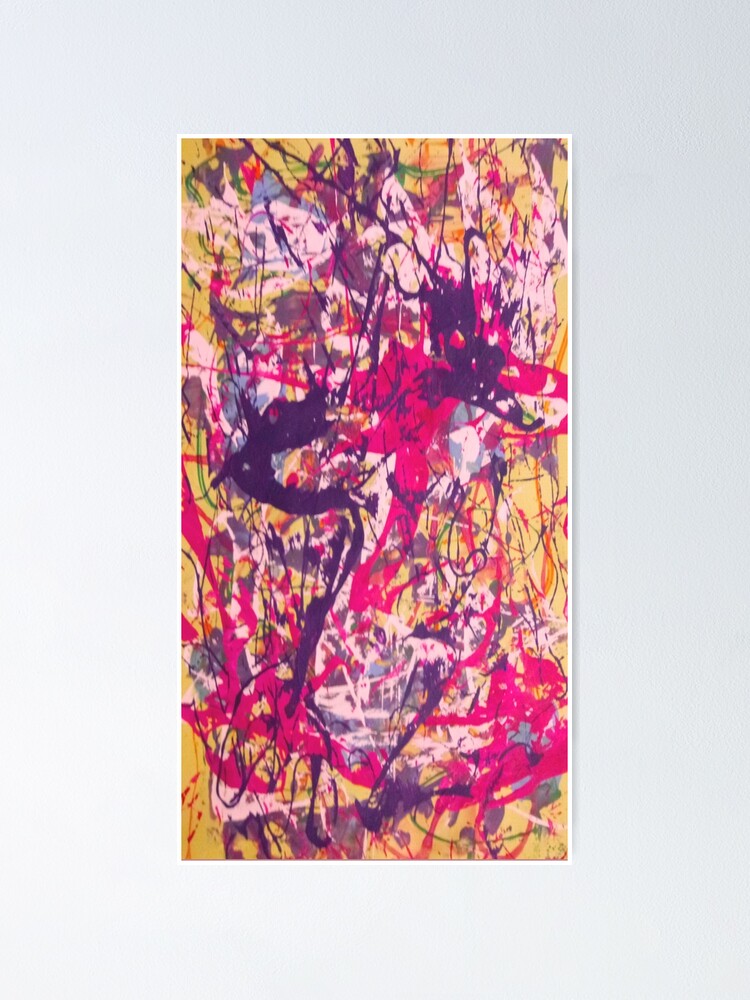 "Splish Splash Abstract Painting" Poster by juggleelephants | Redbubble