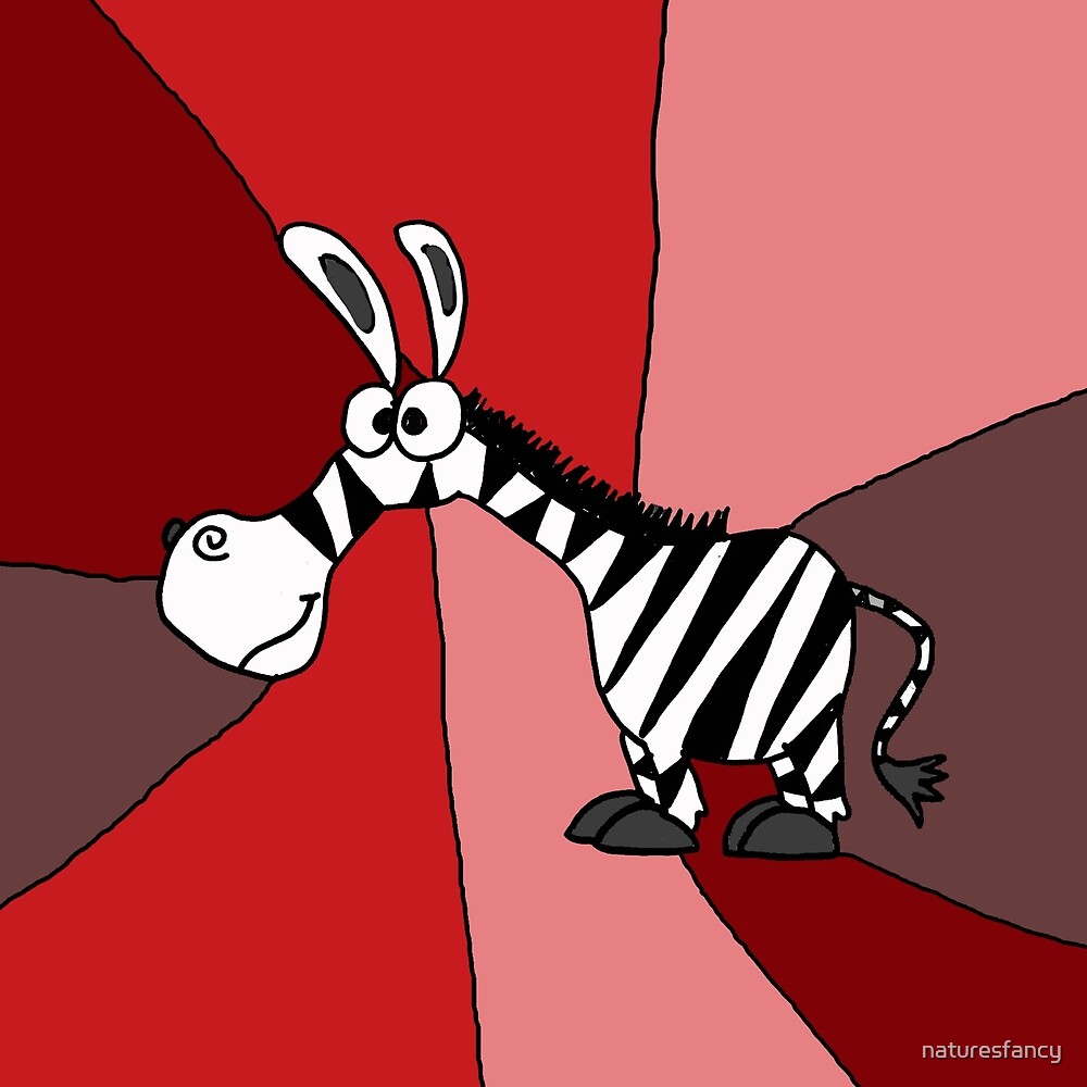 "Funky Goofy Zebra Art Abstract" by naturesfancy | Redbubble