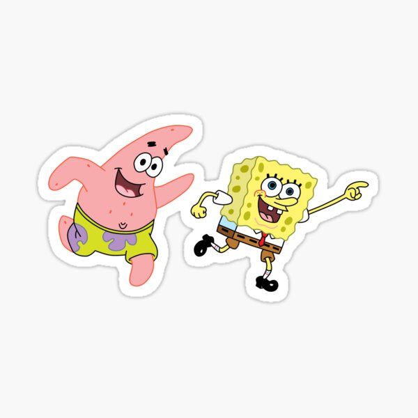 "Spongebob & Patrick" Sticker for Sale by MilenaKrol | Redbubble