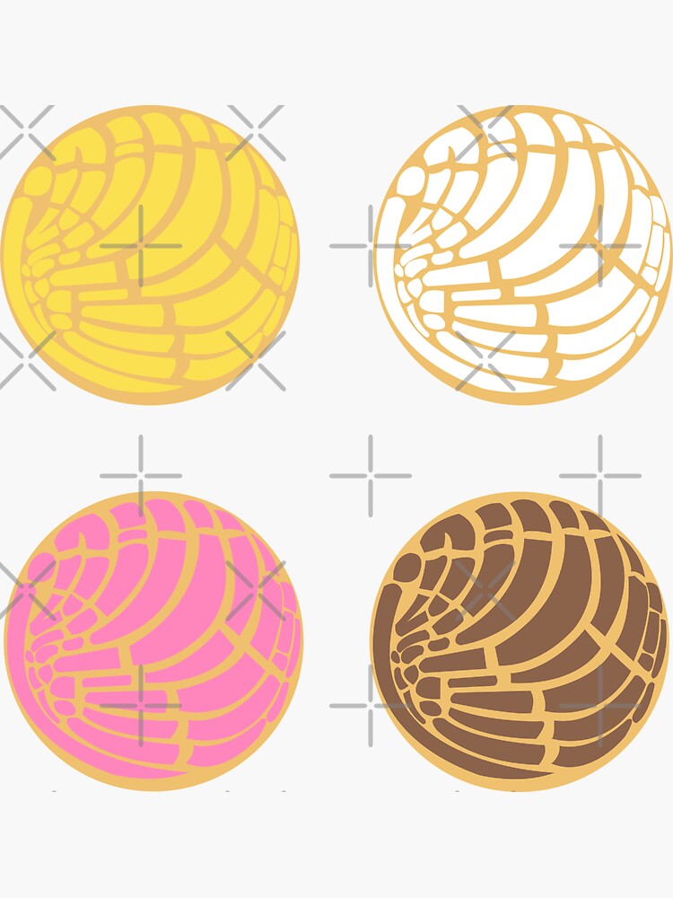 "CONCHAS, PAN DULCE, MEXICAN SWEET BREAD" Sticker for Sale by ...