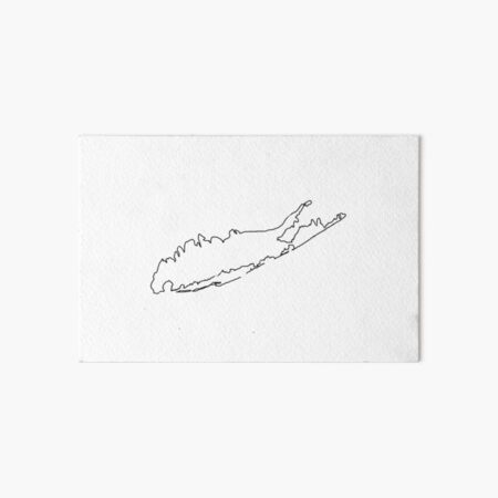 "Long Island Outline" Art Board Print for Sale by megpenske | Redbubble