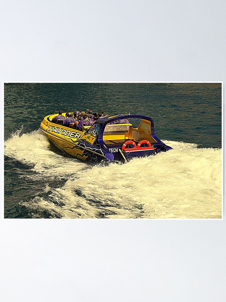 "Thunder Jet Boat" Poster for Sale by stanowen | Redbubble