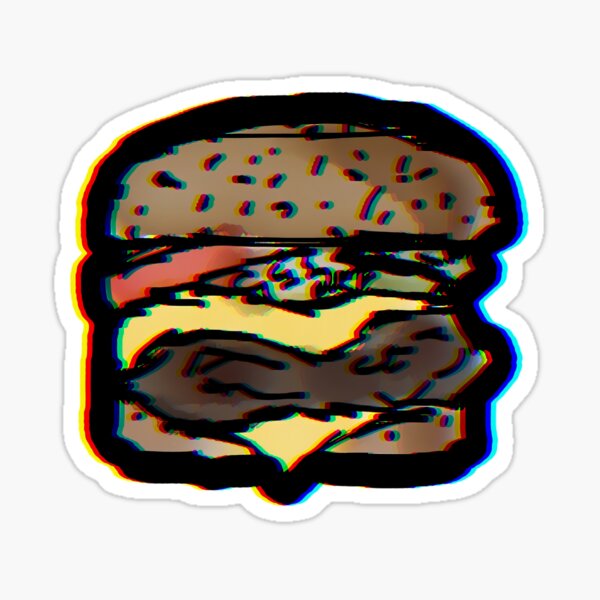 "Burger No Text" Sticker for Sale by henrylachow | Redbubble