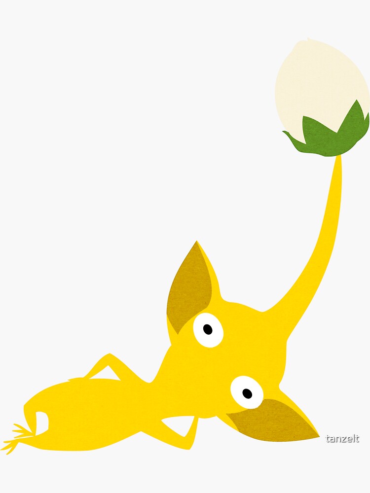 "Yellow Pikmin" Sticker for Sale by tanzelt | Redbubble