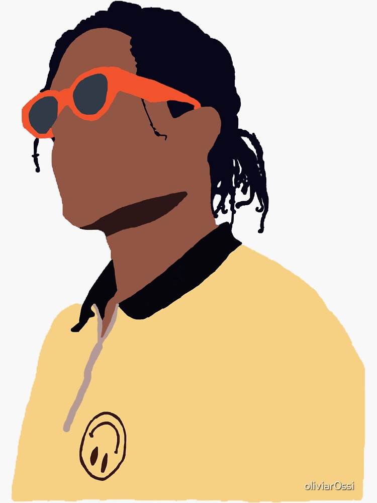 "asap rocky " Sticker by oliviar0ssi | Redbubble