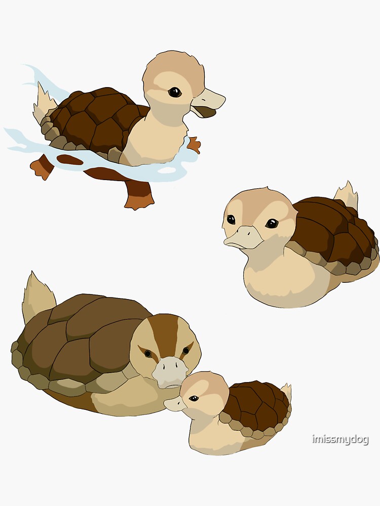 "Turtle Duck Set" Sticker for Sale by imissmydog | Redbubble