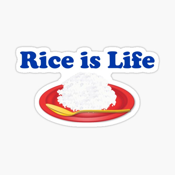 "Rice is Life, Filipino Style" Sticker by MyLifeStyle | Redbubble