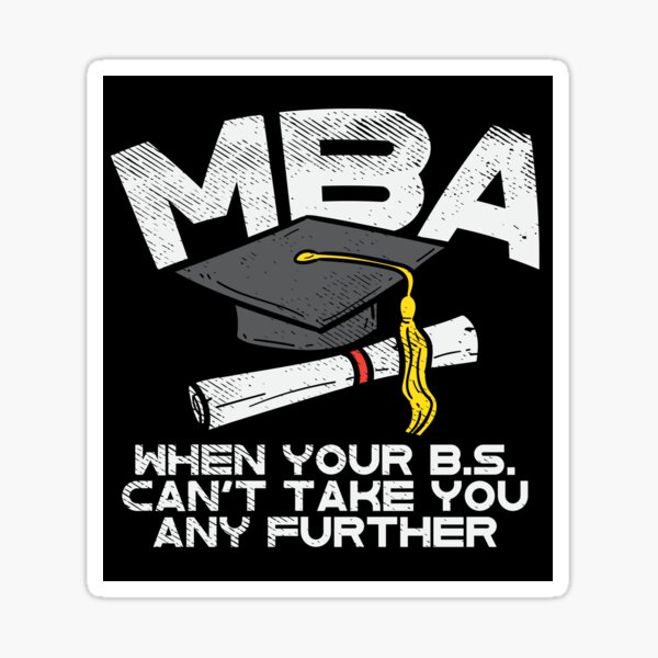"MBA Degree Master Graduation" Sticker for Sale by Betsytiptoe | Redbubble