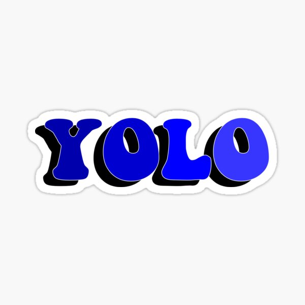 "Yolo Sticker" Sticker for Sale by marniestickers | Redbubble