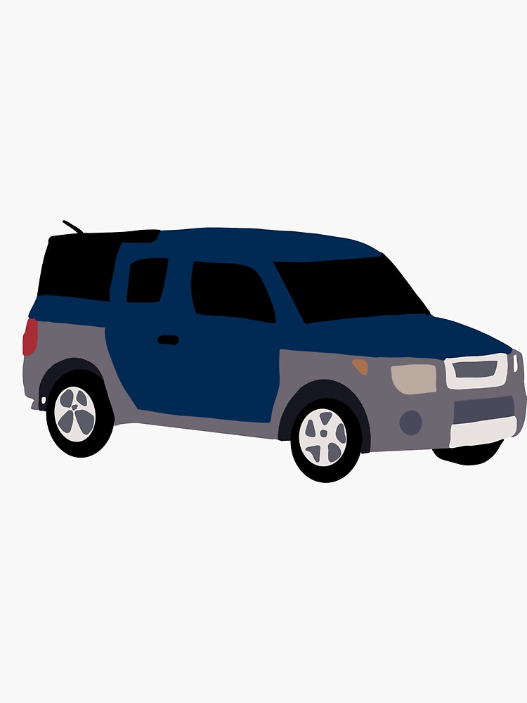 "Blue Honda Element" Sticker for Sale by Addy209 | Redbubble