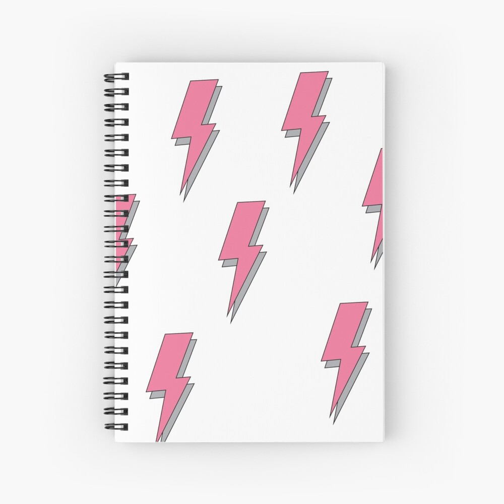 "pink lightning bolt pack" Spiral Notebook for Sale by disneysminnie ...