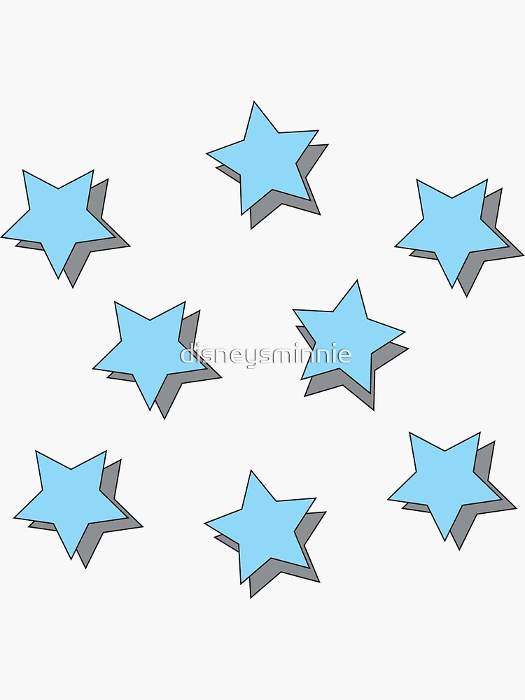 "blue star pattern pack" Sticker for Sale by disneysminnie | Redbubble