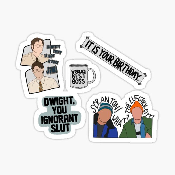 "The Office Sticker Pack- 5 Count" Sticker by bellasnook | Redbubble