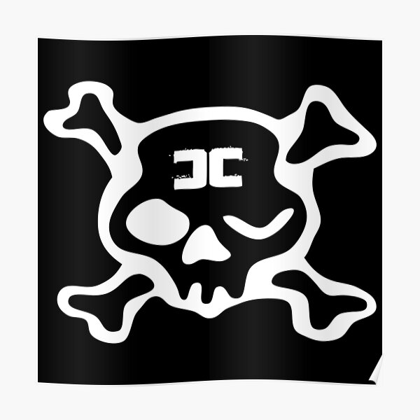 "COMBICHRIST Logo skull" Poster for Sale by danstel | Redbubble
