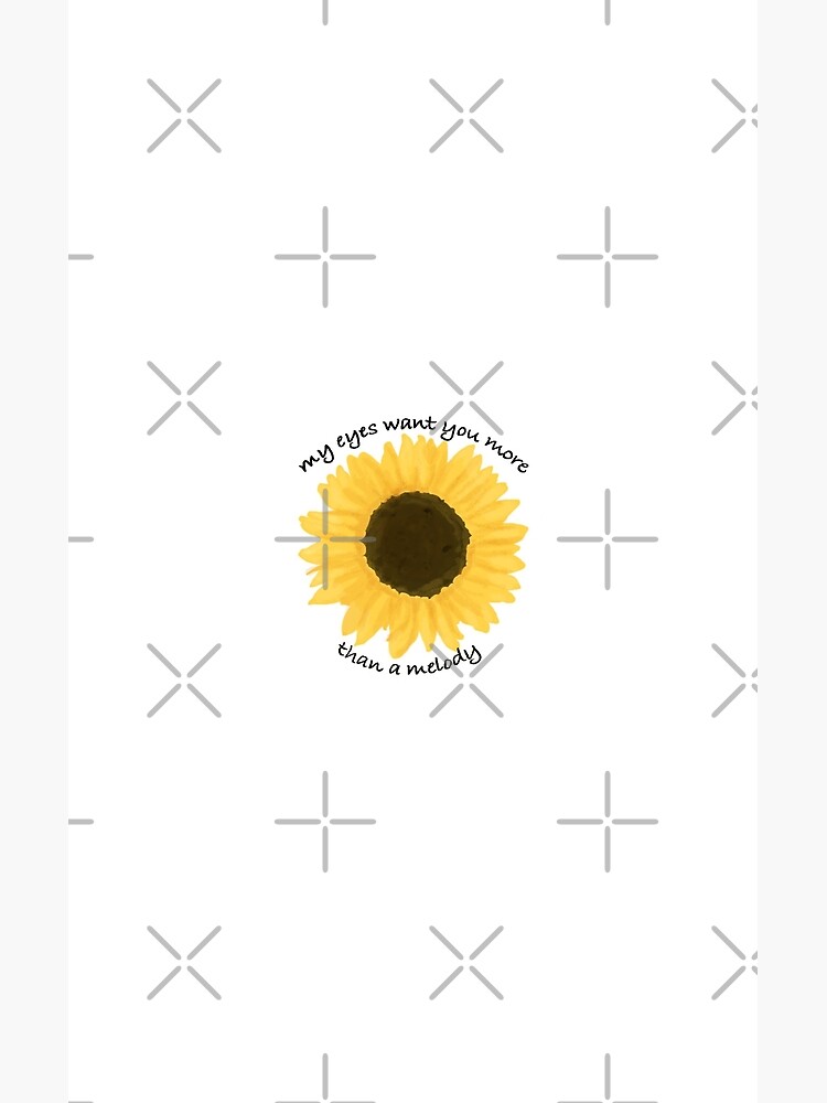 "Sunflower Harry Styles Lyric Sticker" Art Print for Sale by ...