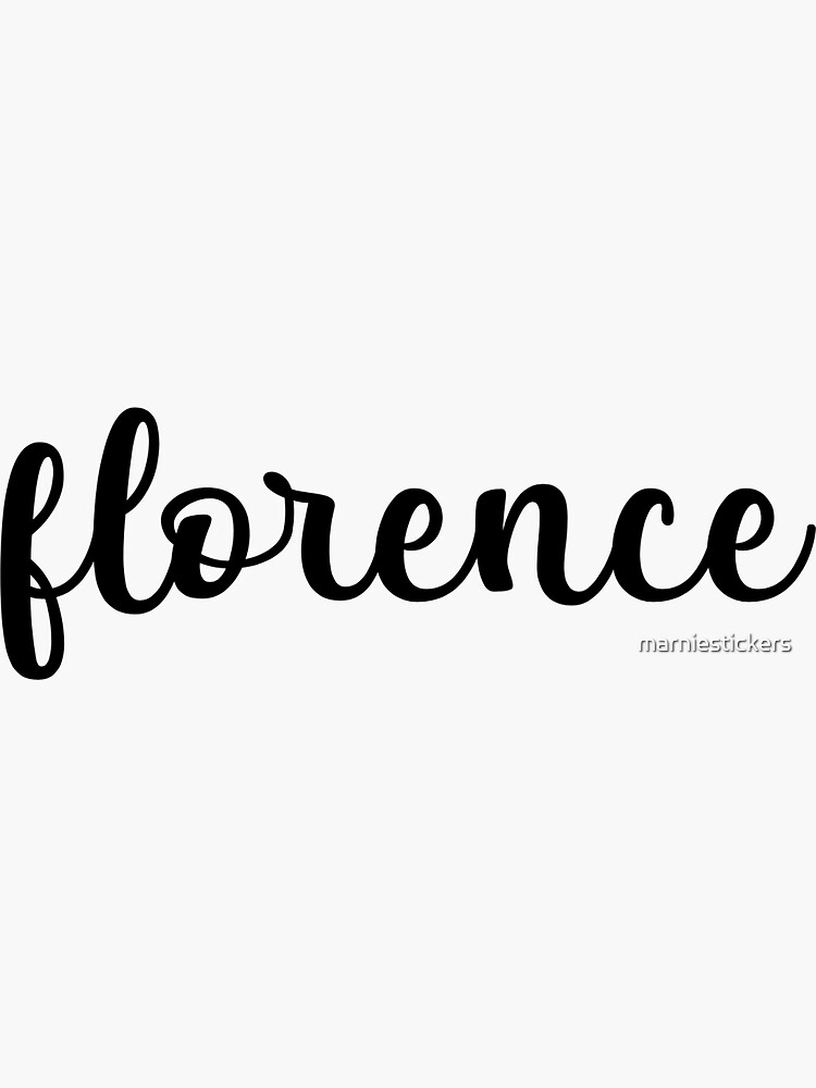 "florence sticker" Sticker for Sale by marniestickers | Redbubble