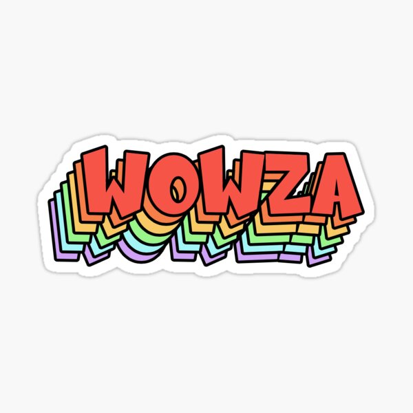 "wowza sticker" Sticker for Sale by julianagarciaa | Redbubble