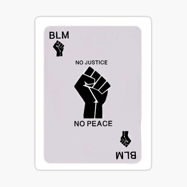 "BLM playing card design" Sticker for Sale by kaleighc731 | Redbubble