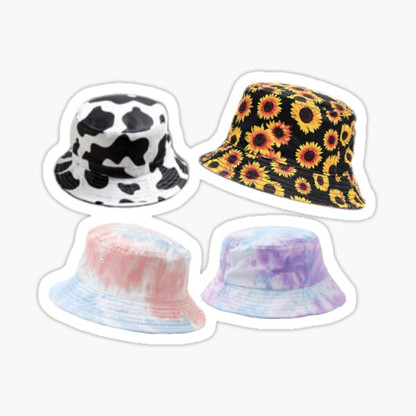 "bucket hat sticker pack" Sticker by savannahiskool | Redbubble