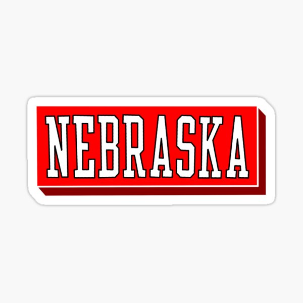 "Nebraska " Sticker for Sale by ashleysteinerr | Redbubble