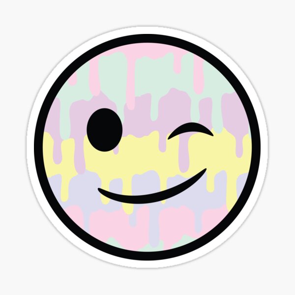Winking Face Stickers | Redbubble