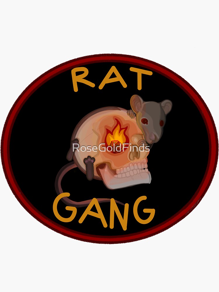 "Rat Gang DnD Symbol" Sticker for Sale by RoseGoldFinds | Redbubble
