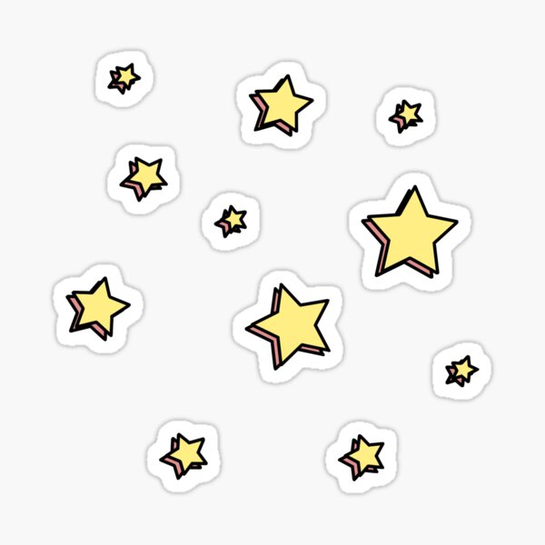 "Cute Yellow Star" Sticker for Sale by CoolioArt | Redbubble