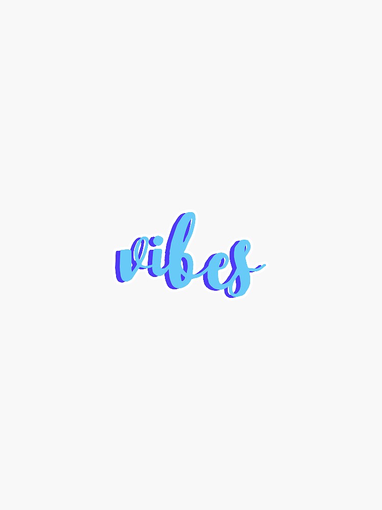 "blue vibes sticker" Sticker by abbyskiba | Redbubble