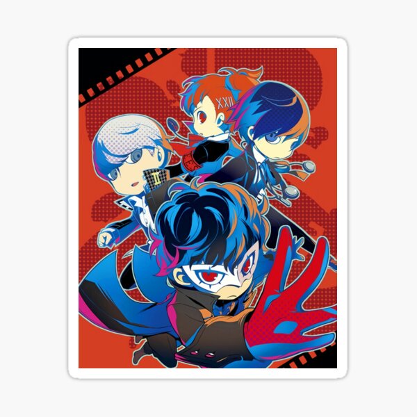 "Persona Q Protagonists " Sticker for Sale by hexmaniaczelda | Redbubble
