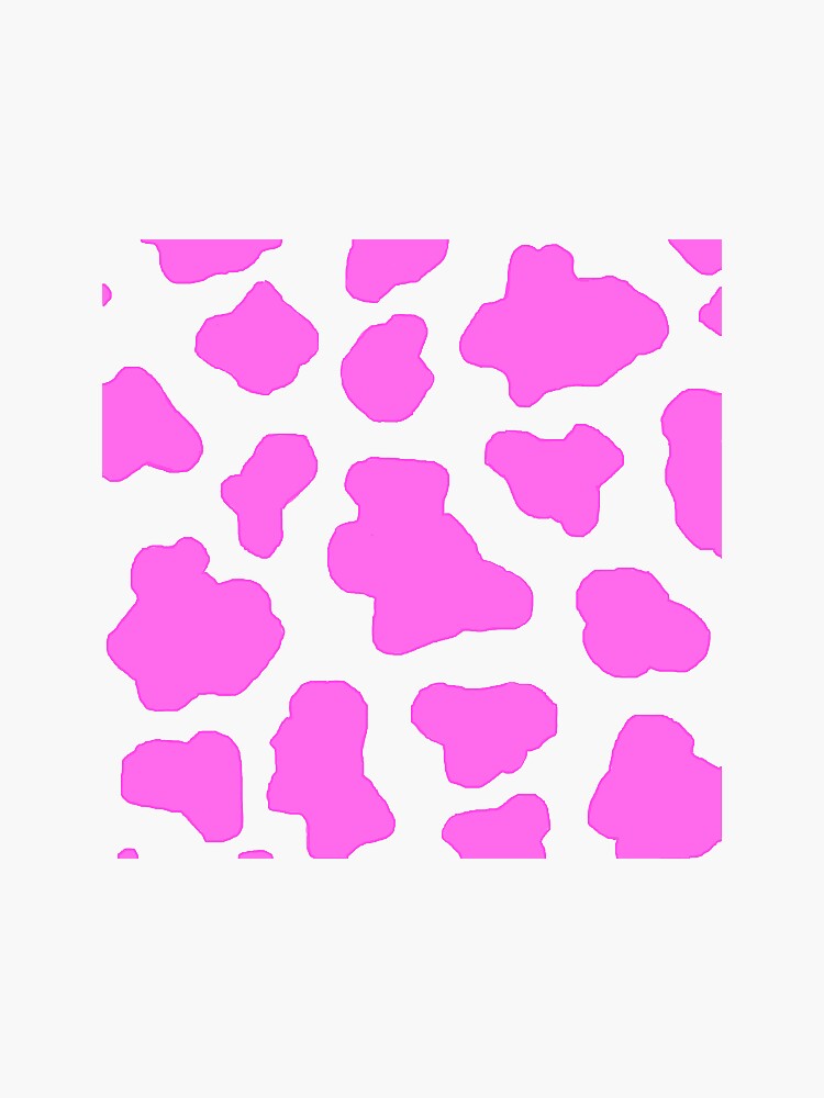 "PINK COW PRINT" Sticker by corinnadaviss | Redbubble