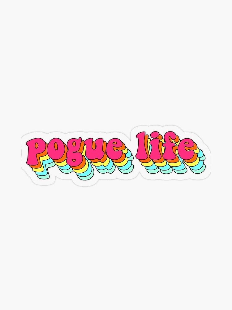 "pogue life outer banks sticker" Sticker by tarheelava | Redbubble