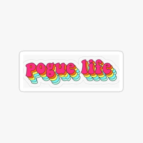 "pogue life outer banks sticker" Sticker by tarheelava | Redbubble
