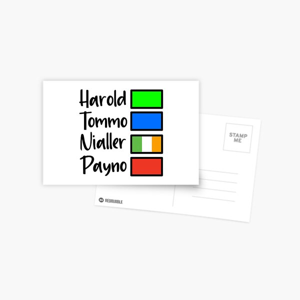 "One Direction Mic Colors" Postcard by megankguzman | Redbubble