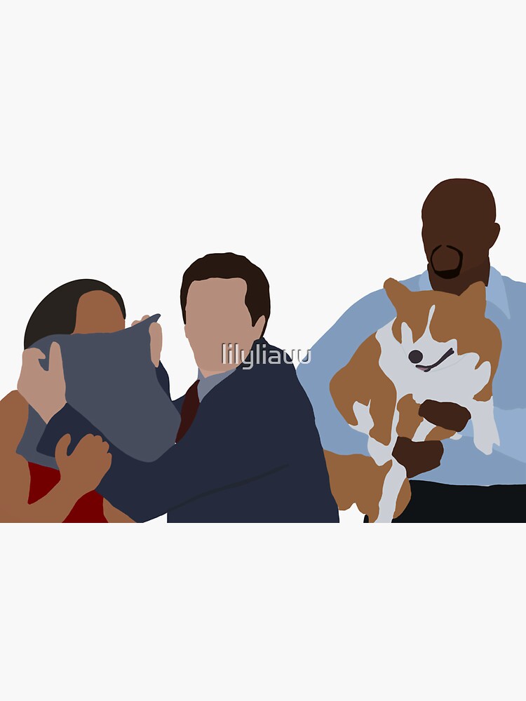 "B99 dinner party" Sticker by lilyliauu | Redbubble