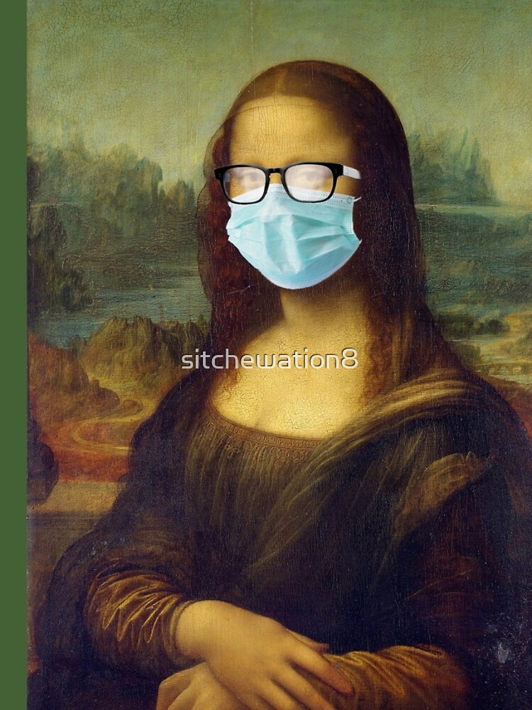 "Surgical mask x Mona Lisa's Fogged Up Glasses" iPhone Case for Sale by ...