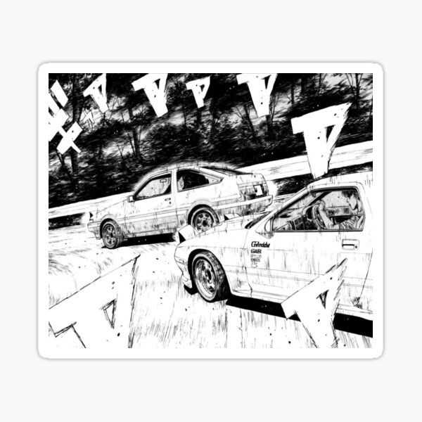 "Initial D (Collection 4)" Sticker for Sale by StChVapor | Redbubble
