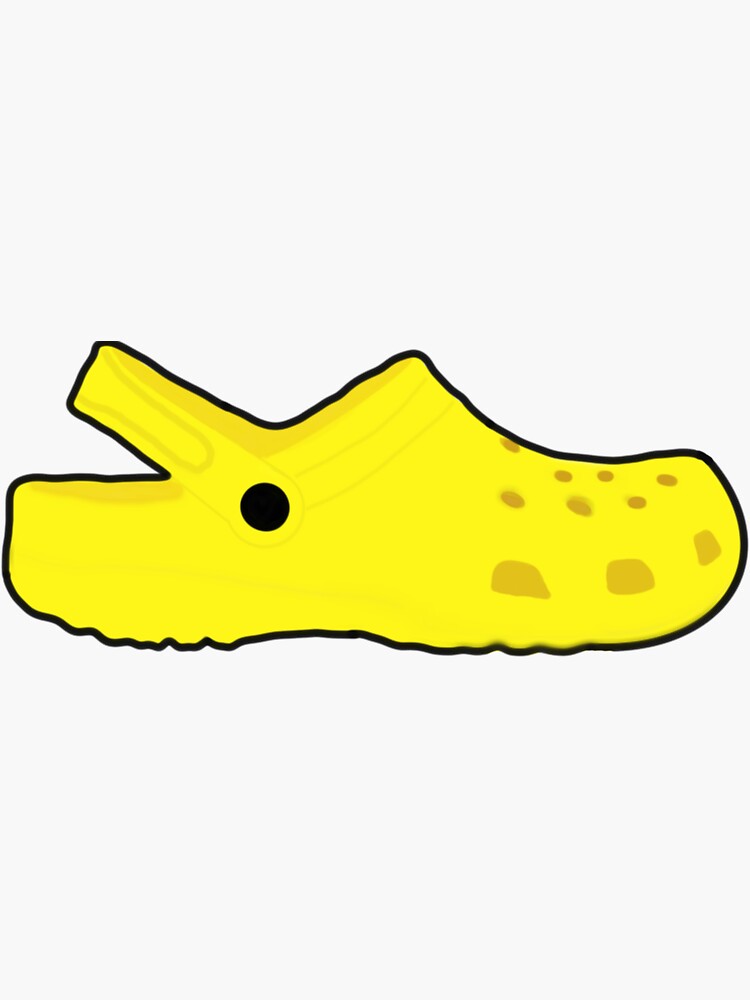 "yellow croc sticker" Sticker for Sale by teresa-does-art | Redbubble