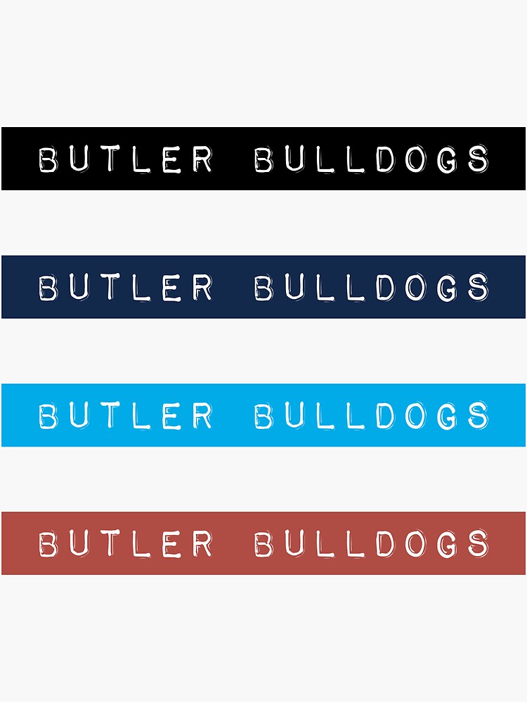 "Butler Bulldogs Sticker Pack (4)" Sticker for Sale by llaux | Redbubble