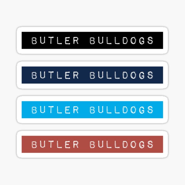 "Butler Bulldogs Sticker Pack (4)" Sticker for Sale by llaux | Redbubble