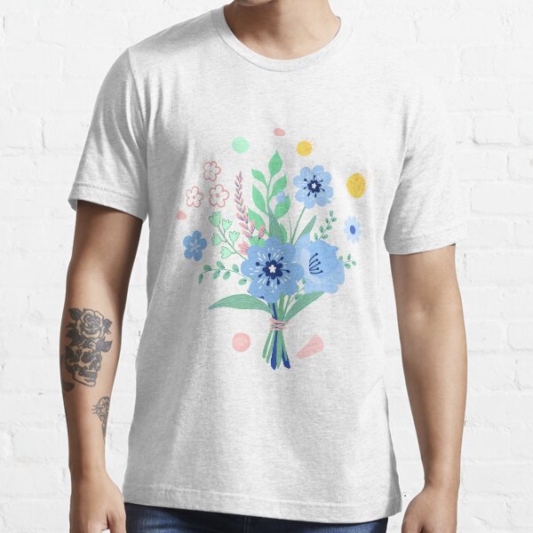 "Flowers pattern T-shirt, Design print for bouquet of flower T-shirt ...