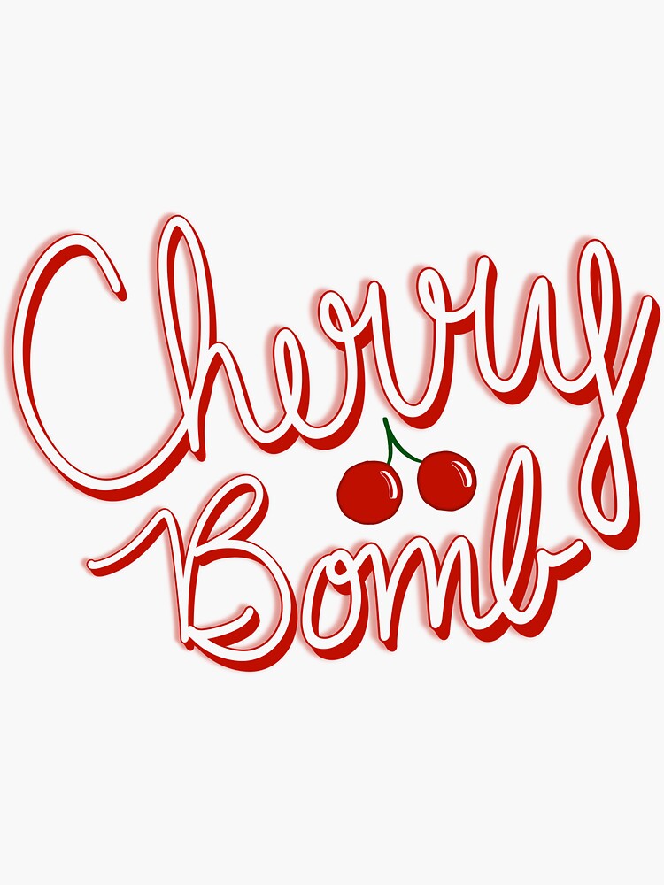 "Cherry Bomb" Sticker for Sale by Lexirose95 | Redbubble