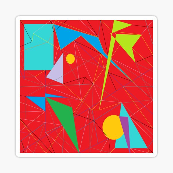 "Euclid's Spider Webs" Sticker for Sale by EloiseArt | Redbubble
