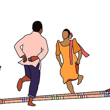 "tinikling " Sticker for Sale by giavillegas | Redbubble