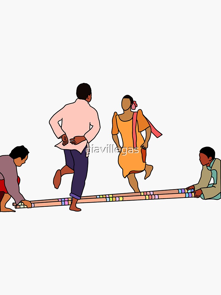 "tinikling " Sticker for Sale by giavillegas | Redbubble