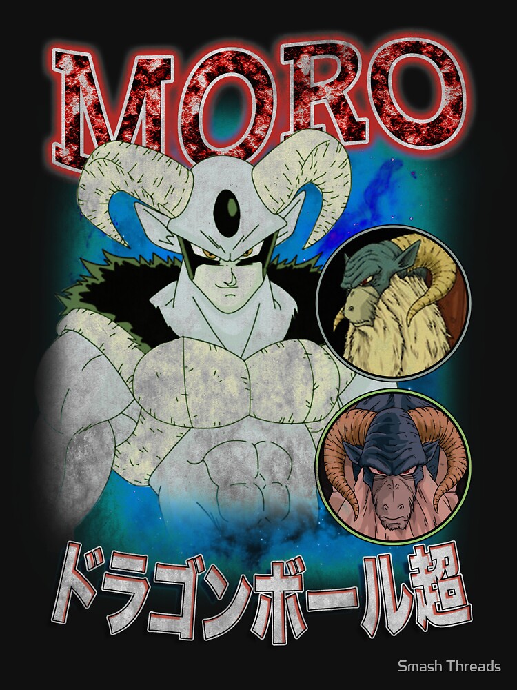 "Moro Dragon Ball Super Vintage Bootleg Rapper (Japanese)" T-shirt for ...