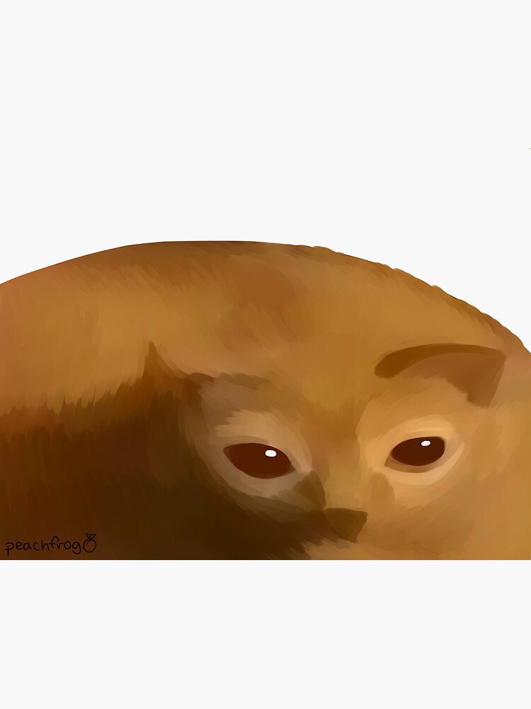 "gwa gwa cat" Sticker for Sale by peachfrog | Redbubble